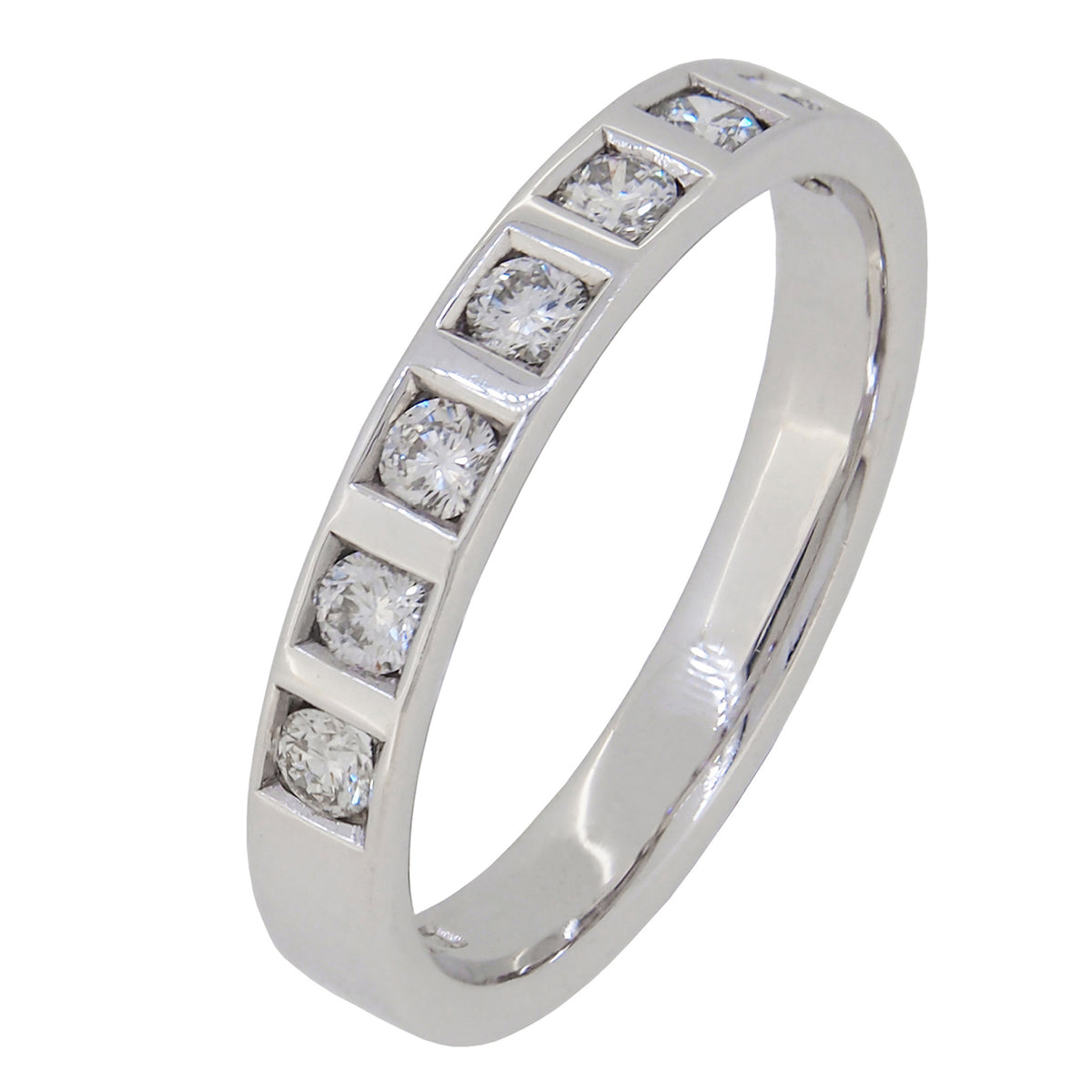Diamond Set Half Eternity Ring - News - Andrew Lamputt SIlversmith ...