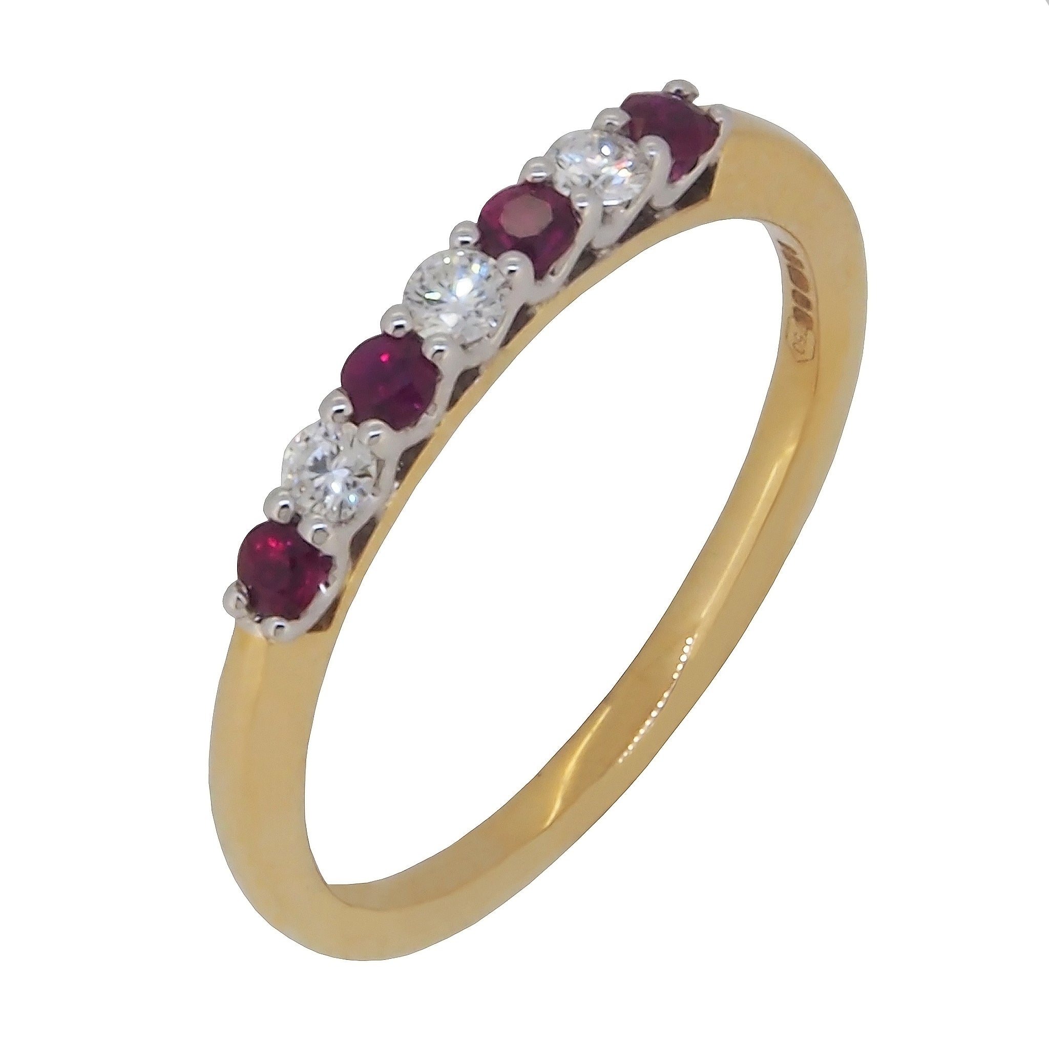 Ruby & Diamond Set Half Eternity Ring - News - Andrew Lamputt ...
