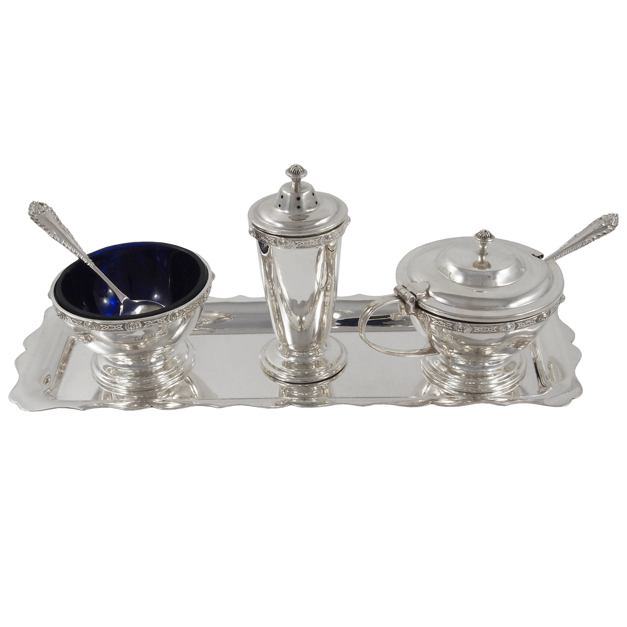 Three Piece Cruet & Tray - News - Andrew Lamputt Silversmith & Jeweller
